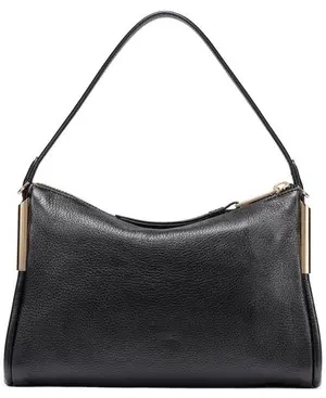 Karl Lagerfeld Paris Valerie Leather Crossbody Bag - Black/gold
