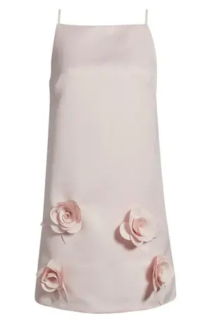 LUCY PARIS Dakota Floral Appliqué Cocktail Dress