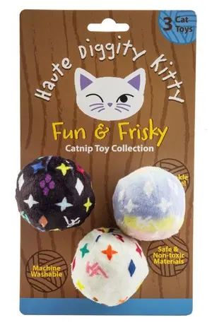 HAUTE DIGGITY DOG Kitty Monogram Ball