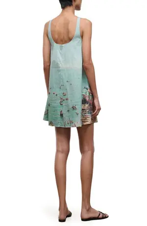 Staud Brio Print Mini Shift Dress - Endless Summer