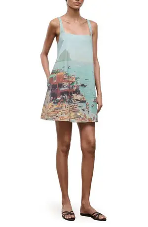 Staud Brio Print Mini Shift Dress - Endless Summer