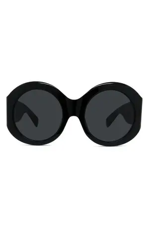 Givenchy Cocoon Round Frame Sunglasses - Shiny Black/smoke