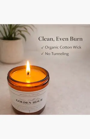 BROOKLYN NEUTRAL Golden Hour: Vanilla Santal Non-toxic Luxury Candle