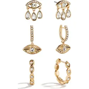 Baublebar Evil Eye Crystal Drop Earrings - Clear