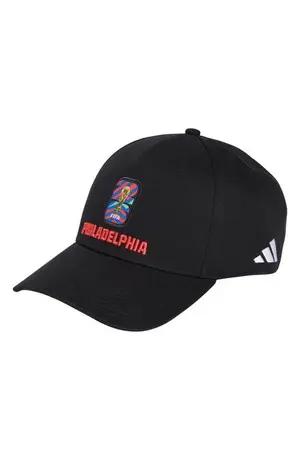 Adidas Fifa World Cup 2026 Philadelphia Adjustable Baseball Cap - Black/white
