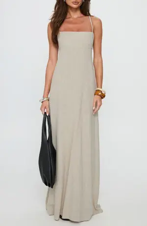 Princess Polly Solie Tie-back Maxi Dress