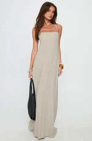 Princess Polly Solie Tie-back Maxi Dress