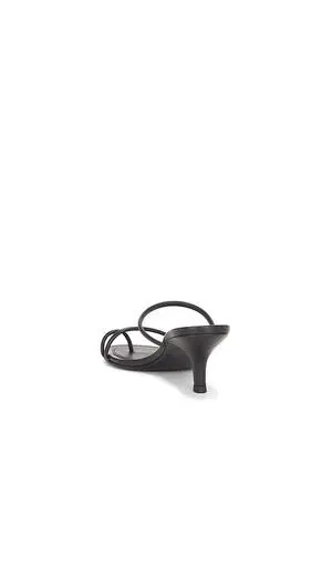 ST. AGNI Minimal Strap Heel - Black