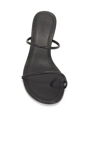 ST. AGNI Minimal Strap Heel - Black
