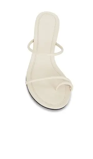 ST. AGNI Minimal Strap Heel - Cream