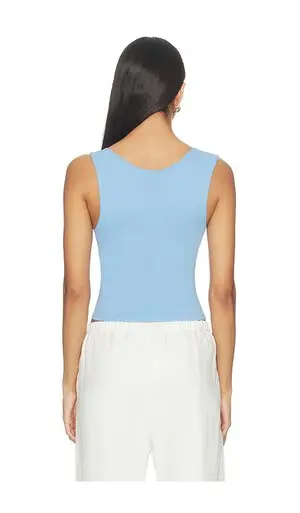 Free People Clean Lines Muscle Tank - Blue