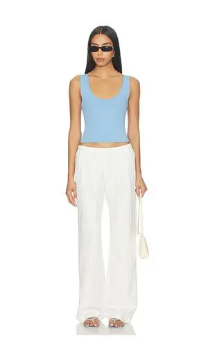 Free People Clean Lines Muscle Tank - Blue