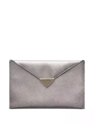 Prada Saffiano Leather Envelope Clutch