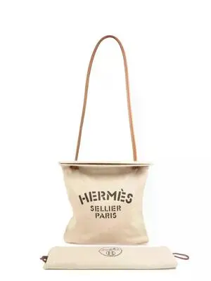 Hermès Canvas Shoulder Bag