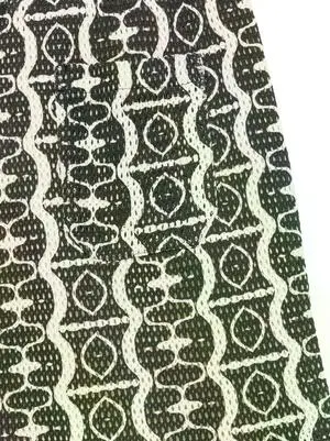 OAS Company Geometric Pattern Net Shorts - Black