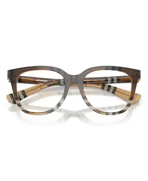 Burberry Panthos Eyeglasses - Check Sand