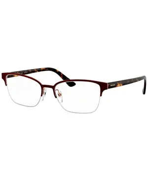 Prada Half Rim Eyeglasses - Brown