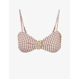 AWAY THAT DAY Cabo Verde' Bikini Top - Espresso/ Ivory