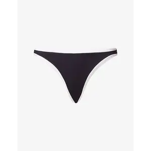 TALA Contrast Cheeky Bikini Bottoms - Shadow Black