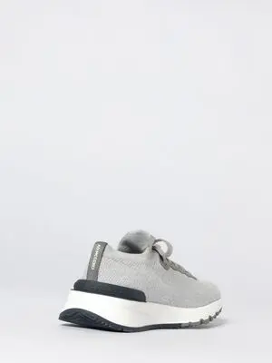 Brunello Cucinelli Stretch Cotton Knit Lace-up Sneakers - Grey