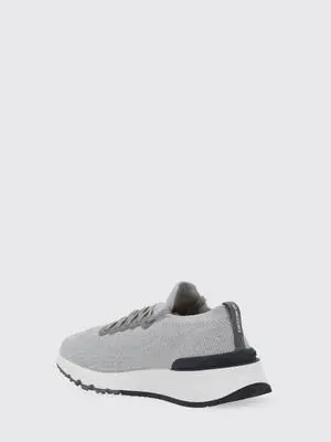Brunello Cucinelli Knit Low-top Sneakers - Grey