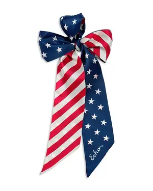 Echo Stars & Stripes Silk Skinny Scarf
