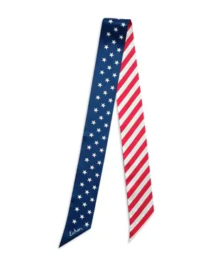 Echo Stars & Stripes Silk Skinny Scarf