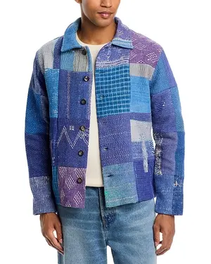 Patchwork Outerwear For Men