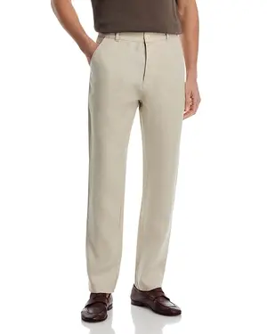 ALEX CRANE Alta Straight Fit Linen Trousers