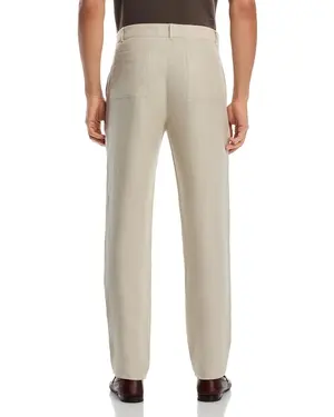 ALEX CRANE Alta Straight Fit Linen Trousers