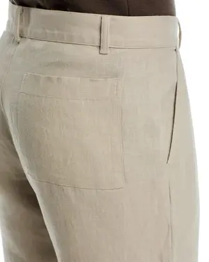 ALEX CRANE Alta Straight Fit Linen Trousers