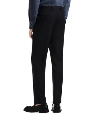 Emporio Armani Natural Stretch Tropical Weave Wool Trousers