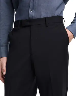 Emporio Armani Natural Stretch Tropical Weave Wool Trousers