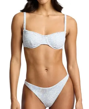 Onia Marilyn Bikini Top - Sky/egret