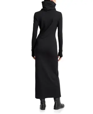 MARCELLA Lisa Turtleneck Maxi Sweatshirt Dress