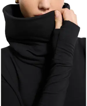 MARCELLA Lisa Turtleneck Maxi Sweatshirt Dress