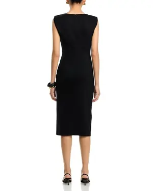 Diane Von Furstenberg Andie Ruched Slit Dress