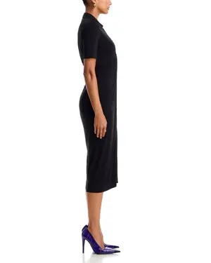 Diane Von Furstenberg Andie Ruched Slit Dress