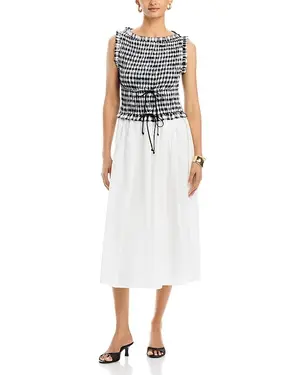 A.REN Maelle Two Tone Dress - Black