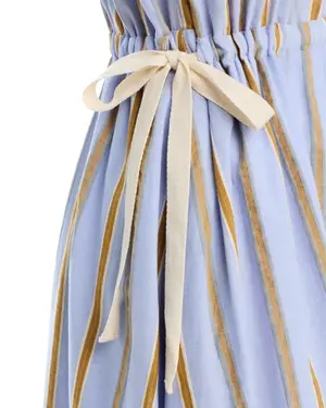 A.REN Bryce Short Sleeve Midi Dress With Striped Print