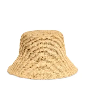 ANINE BING Cabana Raffia Bucket Hat