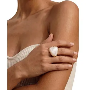 Ettika Solstice Statement Ring With Stone Accent