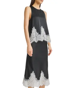 SAINT ART Bellamy Sleeveless Lace Trim Top