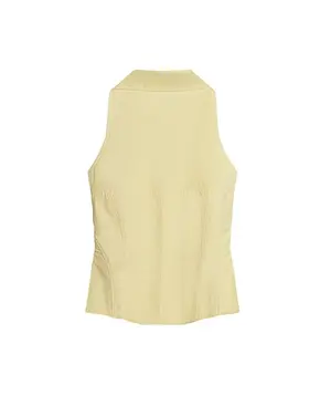 NOCTURNE Sleeveless Sculpted Shirt - Yellow