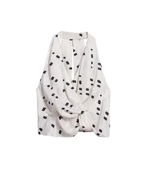 NOCTURNE Printed Halter Blouse