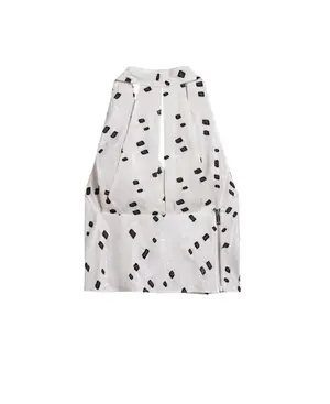 NOCTURNE Printed Halter Blouse