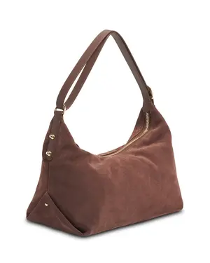Stoney Clover Lane Pitsford Small Suede Shoulder Bag - Teddy