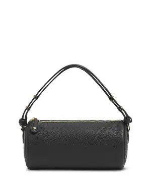 Stoney Clover Lane Brighton Mini Suede Barrel Bag - Caviar
