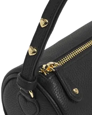 Stoney Clover Lane Brighton Mini Suede Barrel Bag - Caviar