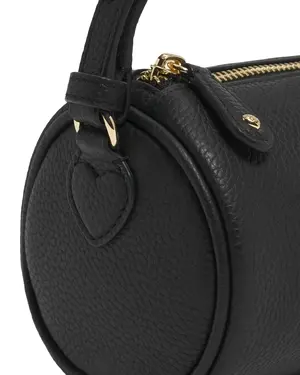 Stoney Clover Lane Brighton Mini Suede Barrel Bag - Caviar